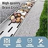 Amazon.com: Kunovo Trench Drain System for Cobblestone Landscaping ...