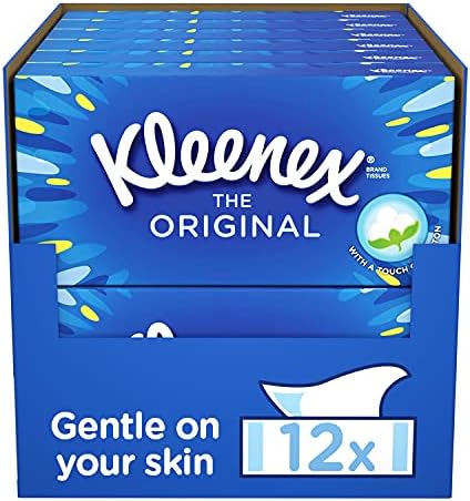 Kleenex Original Facial Tissues, Tissues Box Multipack, 12 Standard ...