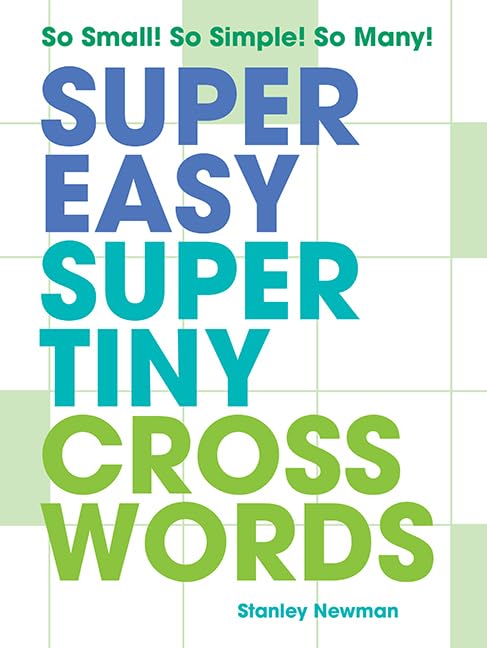 Amazon.com: Super Easy Super Tiny Crosswords: So Small! So Simple! So ...