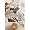 Amazon.com: KEY SPRING Newspaper Printed Table Runner for Book Club ...
