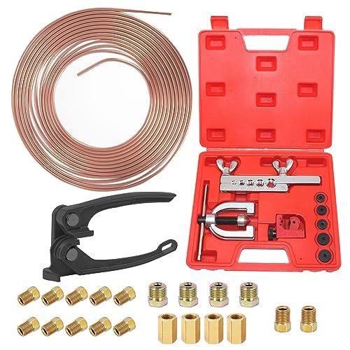 Snapklik.com : ANSIKE 3/16 Brake Line 25 Ft Copper Coated Flexible Tube ...