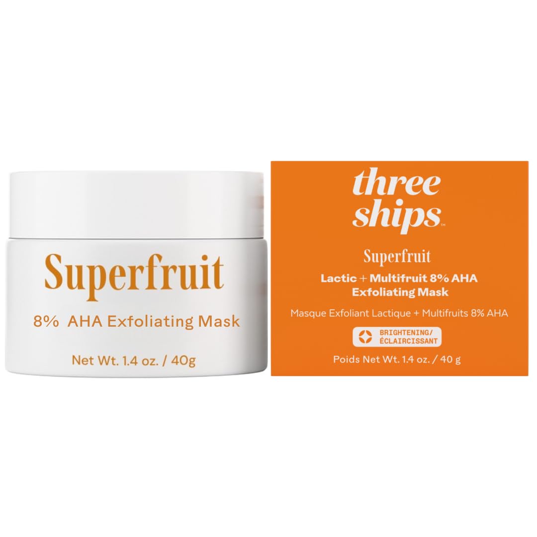 Amazon.com : Three Ships Superfruit Exfoliating Face Mask with Lactic ...