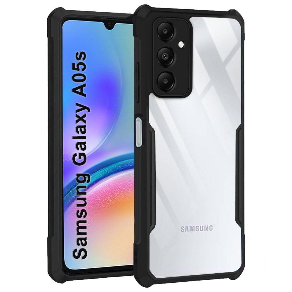 TheGiftKart Shockproof Crystal Clear Samsung Galaxy A05s / M14 4G Back Cover Case | 360 Degree ...