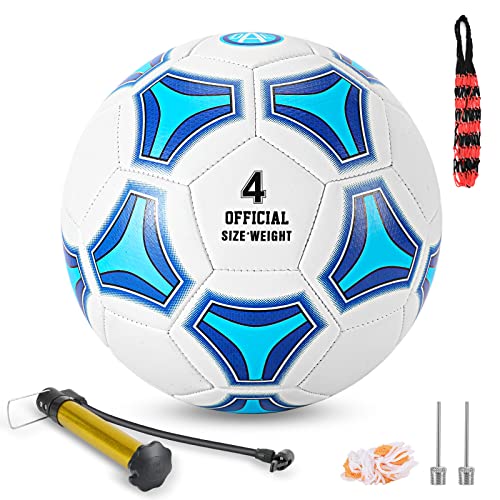 STEEFAN Soccer Ball Size 4 for Kids Outdoor Play,Color Change Soccer ...