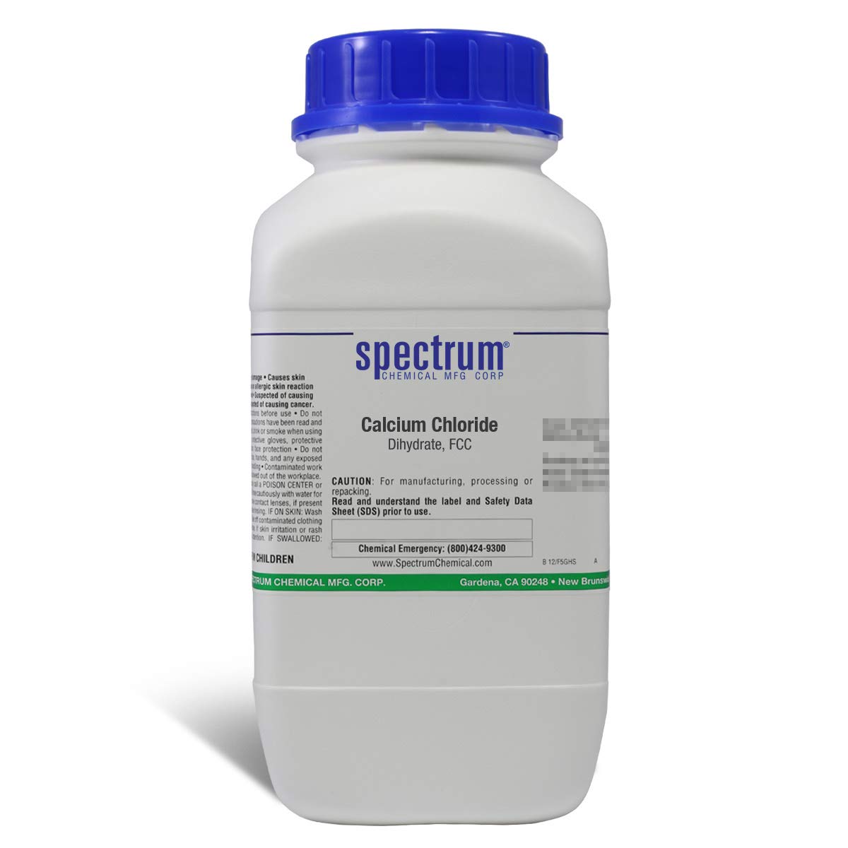 Amazon.com: Spectrum C1099-2.5KG Calcium Chloride, Dihydrate, FCC Grade ...