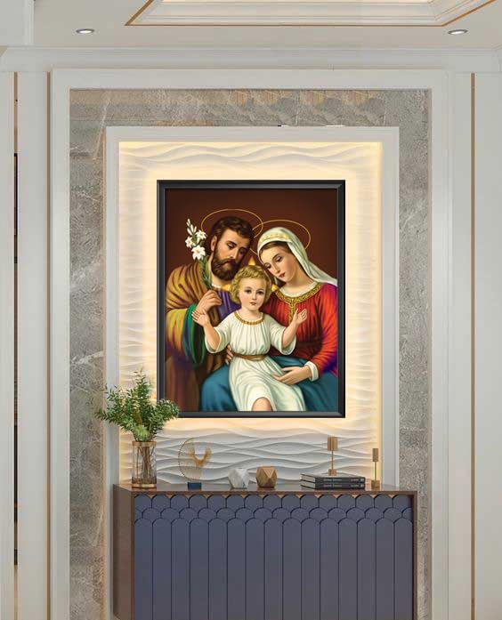 Acrylic Photo Frame of HOLY FAMILY OF JESUS with LED Backlight ...