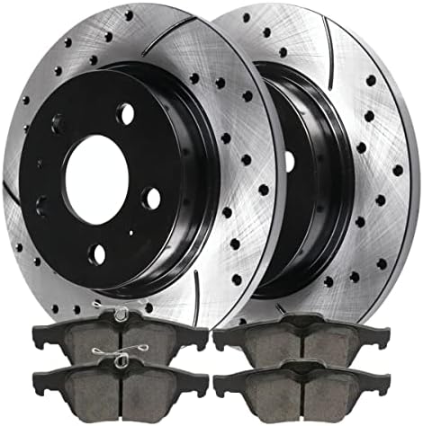 AutoShack Rear Brake Kit Replacement for Lincoln MKC MKZ 2013-2017 2019 ...