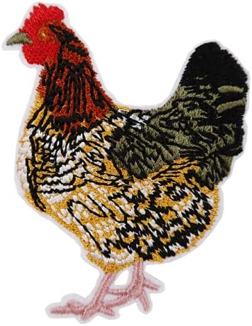 Amazon.com: Rooster Chicken Embroidered Iron on Patch