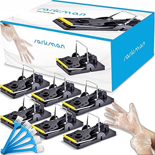 6 Pack Large Rat Traps With Heavy Duty Spring for Humane Kill with 1 ...