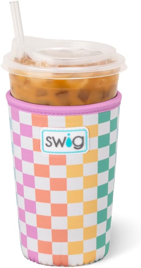 Amazon.com: Swig Life Medium Iced Cup Coolie, Standard 22oz Iced Coffee ...