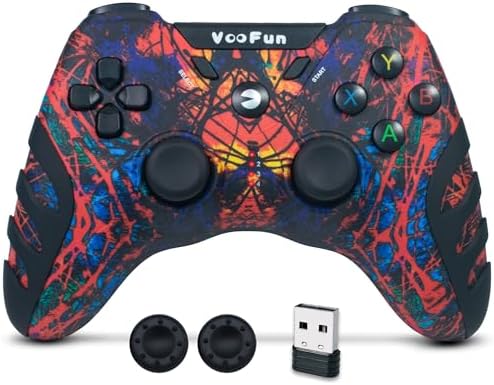 DuLingKer Controller PC Wireless, PS3 Controller PC Joystick con Doppia ...