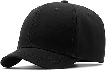 Amazon.com: FASHIXD XXL Short Brim Baseball Cap for Men Short Bill ...