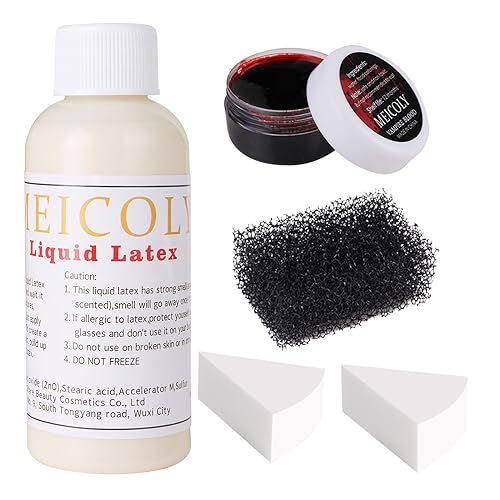 Snapklik.com : MEICOLY Liquid Latex Face Body Paint 2.1 Oz,Halloween ...