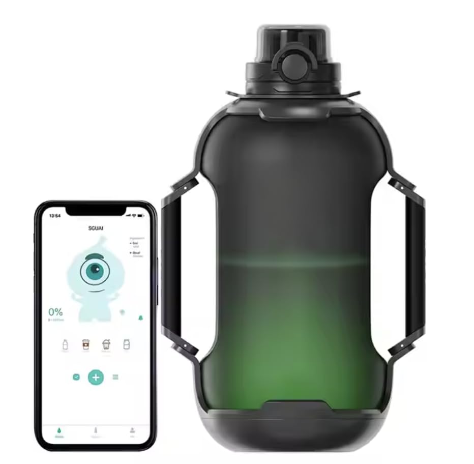 Amazon.com: Ultimate 44oz Athletic Smart Water Bottle with Reminder to ...