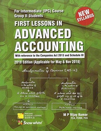 Snow White Publication's First Lessons in Advanced Accounting for CA ...