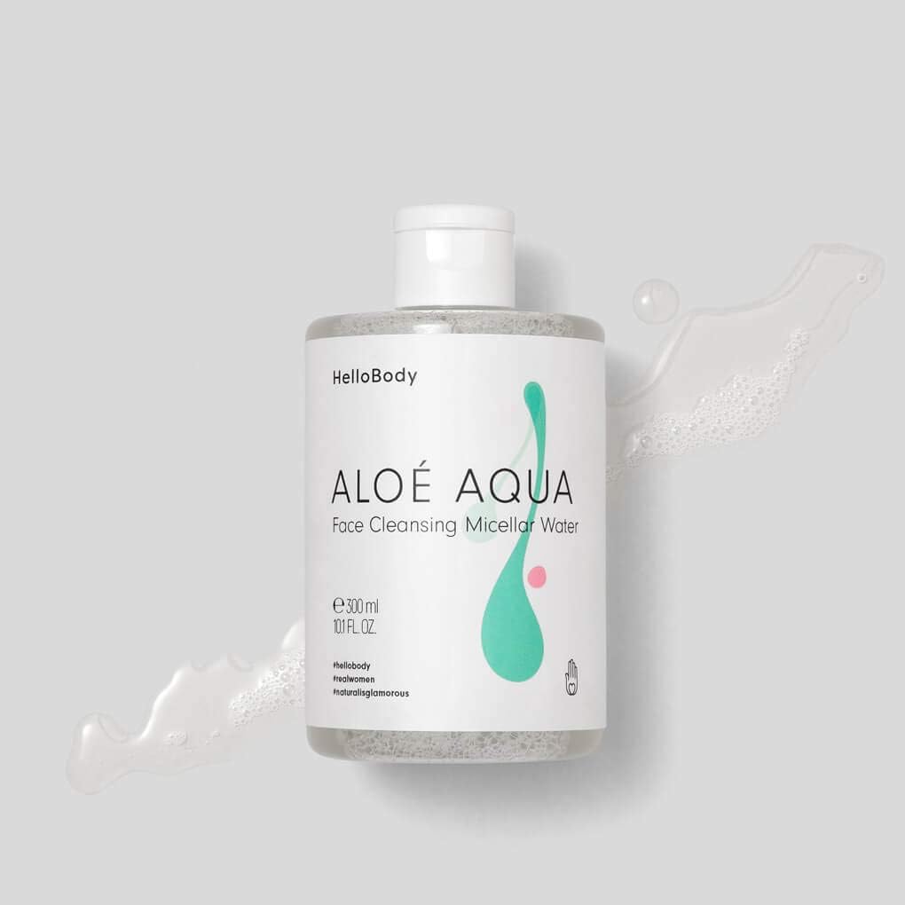 HelloBody ALOÉ AQUA Cleansing Micellar Water (300ml) - Moisturising ...