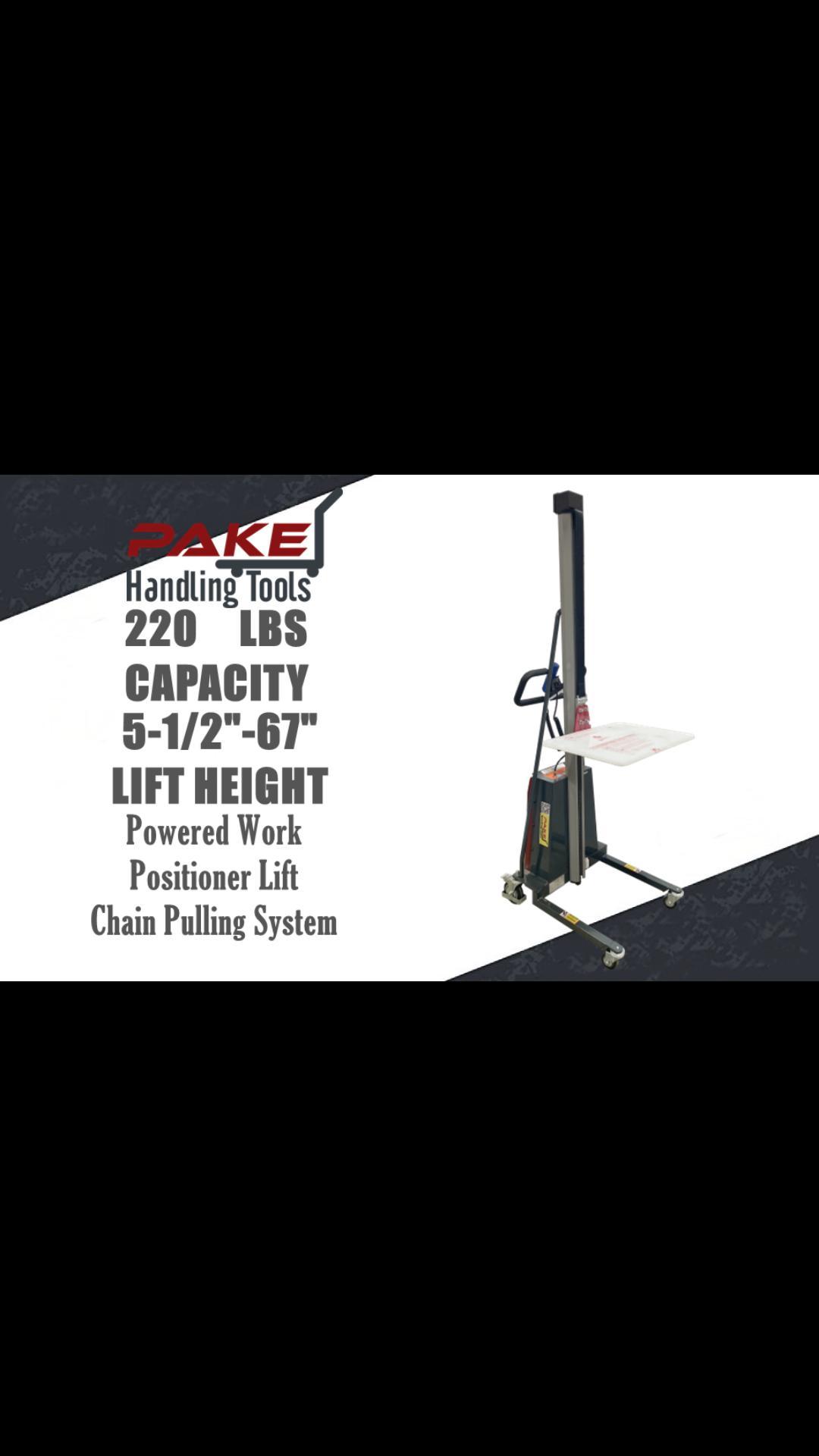 Watch Pake Handling Tools 67" 220lb Platform Lift Truck on Amazon Live