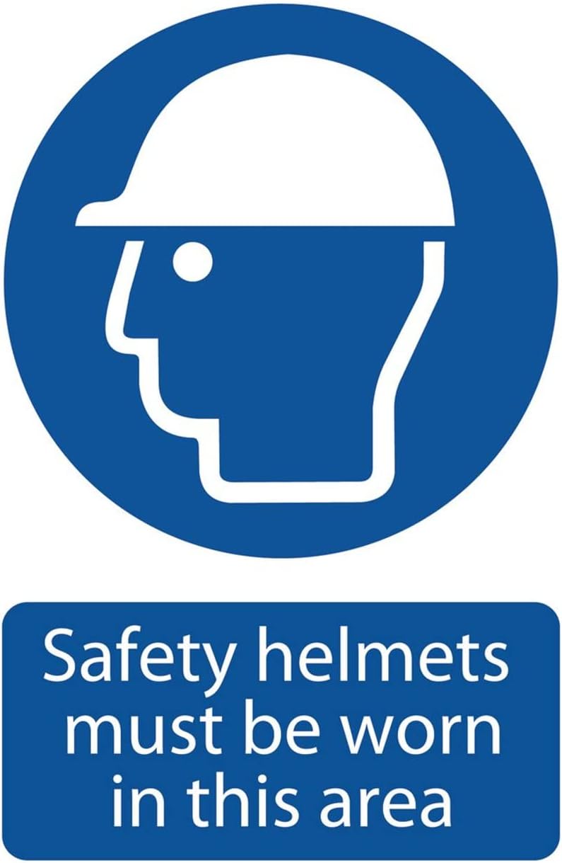 Draper 72869 “Safety Helmet Must Be Worn” Mandatory Sign – BigaMart