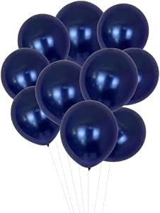 Amazon.com: 200 Pack Navy Blue Balloons 5 Inch Chrome Round Helium ...