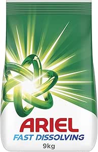 Ariel Fast Dissolving Laundry Detergent Powder, 9 KG: Buy Online at ...