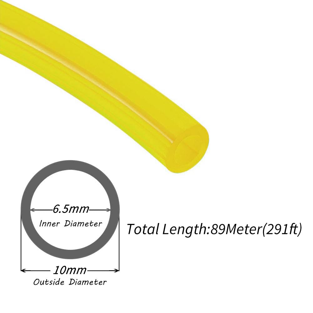 Snapklik.com : Beduan Pneumatic Tubing Pipe, 10mm X 6.5mm Yellow 291ft ...