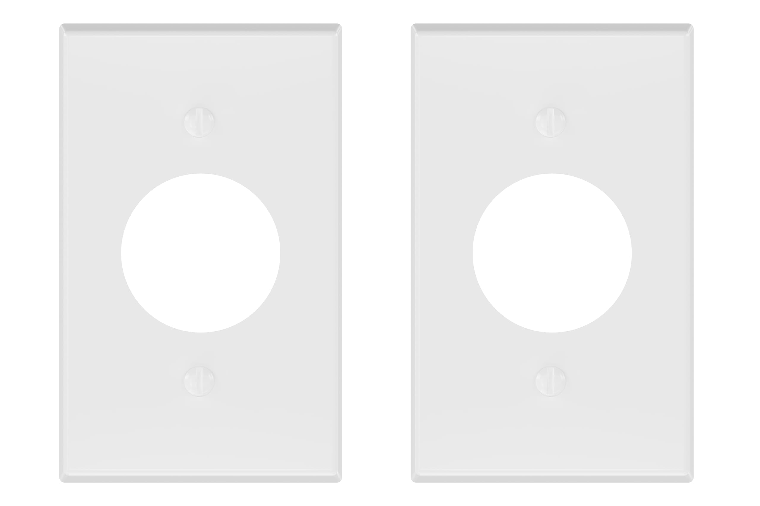 WallPower Round Outlet Cover Plate, Single Outlet Cover Plate, Round ...