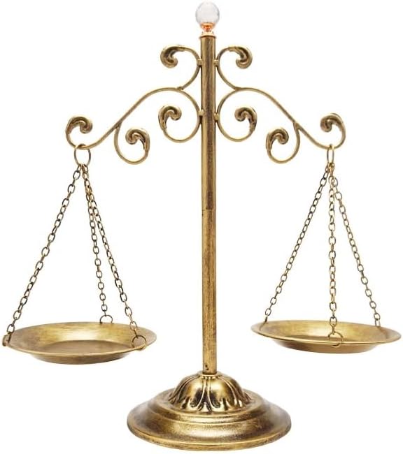 Amazon.com: Wenbery Libra Decor, Scales of Justice Desk Decor, Vintage ...
