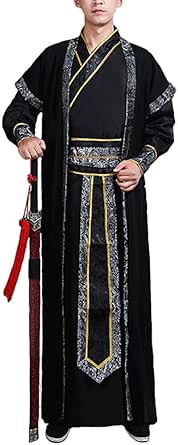 Amazon.com: Men's Traditional Hanfu Chinese Ancient Swordsman Cosplay ...