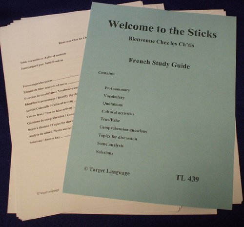 Bienvenue Chez les Ch'tis (Welcome to the Sticks)-French Study Guide to ...
