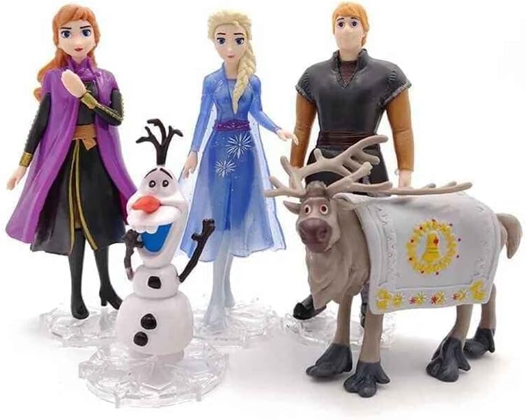 EXCEL ENTERPRISES 6 Pcs Frozen Toys Friends Cake Decorating Frozen ...