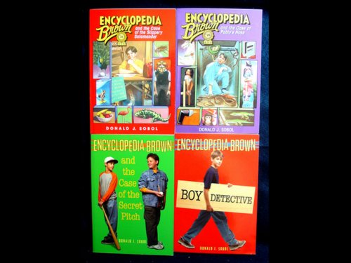 Encyclopedia Brown Set 4 (Case of the Slippery Salamander, Case of the ...
