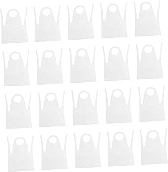 Amazon.co.jp: [Mobestech] 50個 クリアエプロン オイルケープ ビニールエプロン ポリエプロン ヘアカラーケープ グリルエプロン シェフエプロン シャンプーマント ...