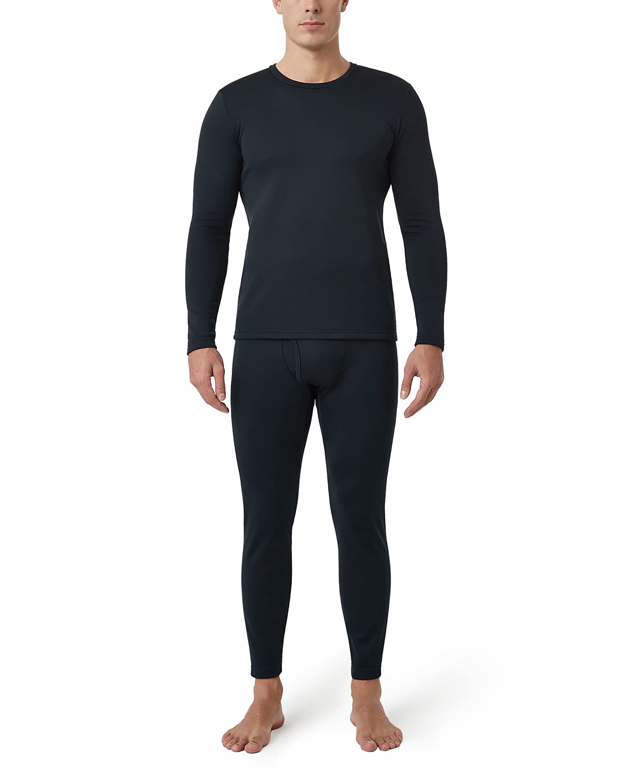 Snapklik.com : Mens Thermal Underwear Set Soft Fleece Lined Long Johns ...