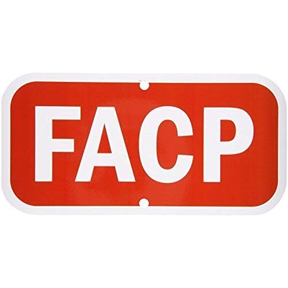 Buy Inga Facp Fire Alarm Control Panel White On Red Warning Tin Sign ...