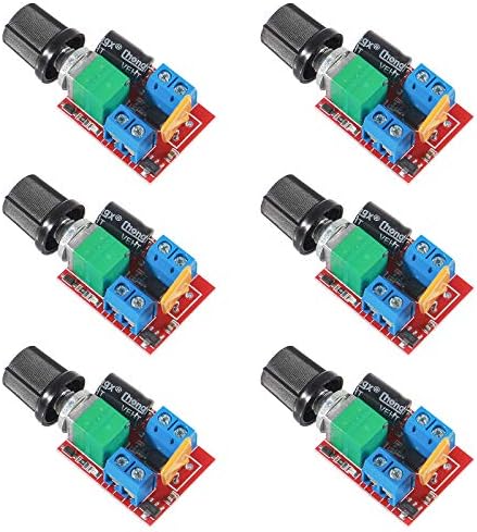 6Pack DC Motor Speed Controller PWM 1803BK, DC 1.8v 3v 5v 6v 7.2v 12v ...
