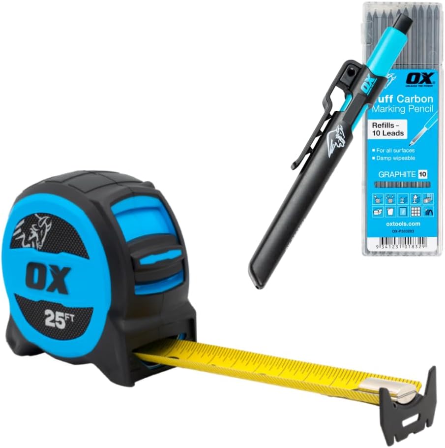 OX Tools Builder's Precision Bundle Includes a Pro TUFF Blade 25 Ft ...