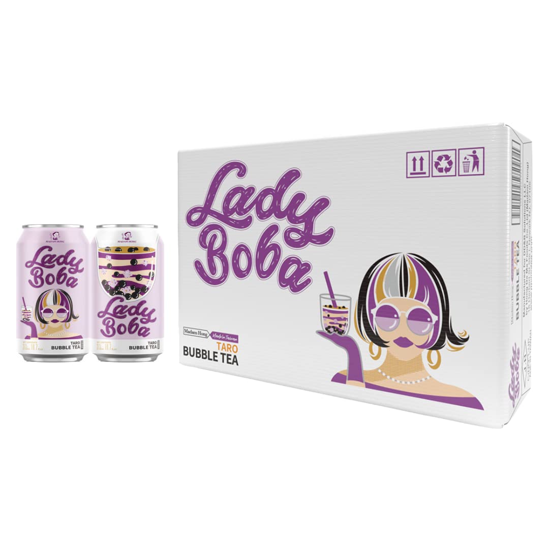 Buy (Pack of 24) Lady Boba 24 Cans. Milk Bubble Tea with Boba Pearls in ...