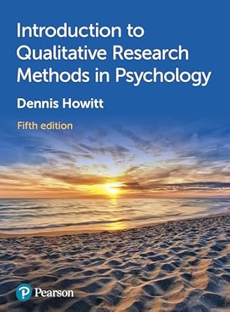 Buy Introduction to Qualitative Research Methods in Psychology Book ...