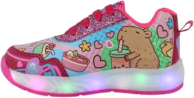 Kuali Shoes | Tenis NIÑA Capibara CAPYBARACOMODO Moda LED Talla 13 AL ...