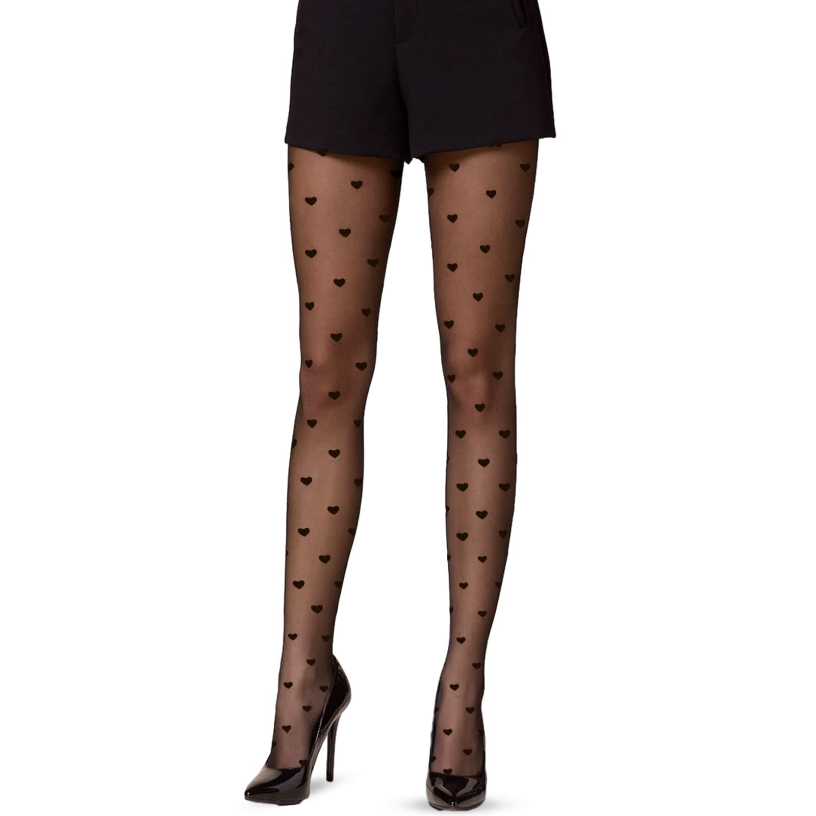 wlertcop Damen Feinstrumpfhose Mit Muster Enge Strumpfhose Für Damen ...