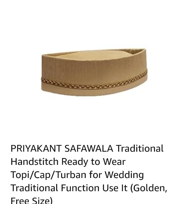 PRIYAKANT SAFAWALA Traditional Handstitch Ready to Wear Topi/Cap/Turban ...