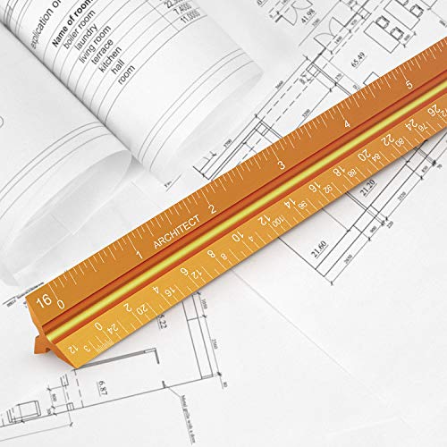 Snapklik.com : 12 Architectural Scale Ruler Aluminum Architect Scale ...