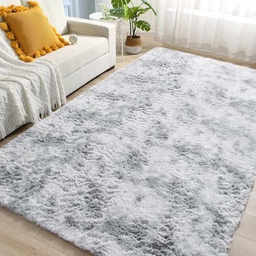 Amazon.com: Macgace 5x7 Grey Area Rugs for Living Room, Super Soft ...