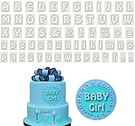 Amazon.com: 64 Pcs Alphabet Cookie Cutter Plastic Letters Fondant ...