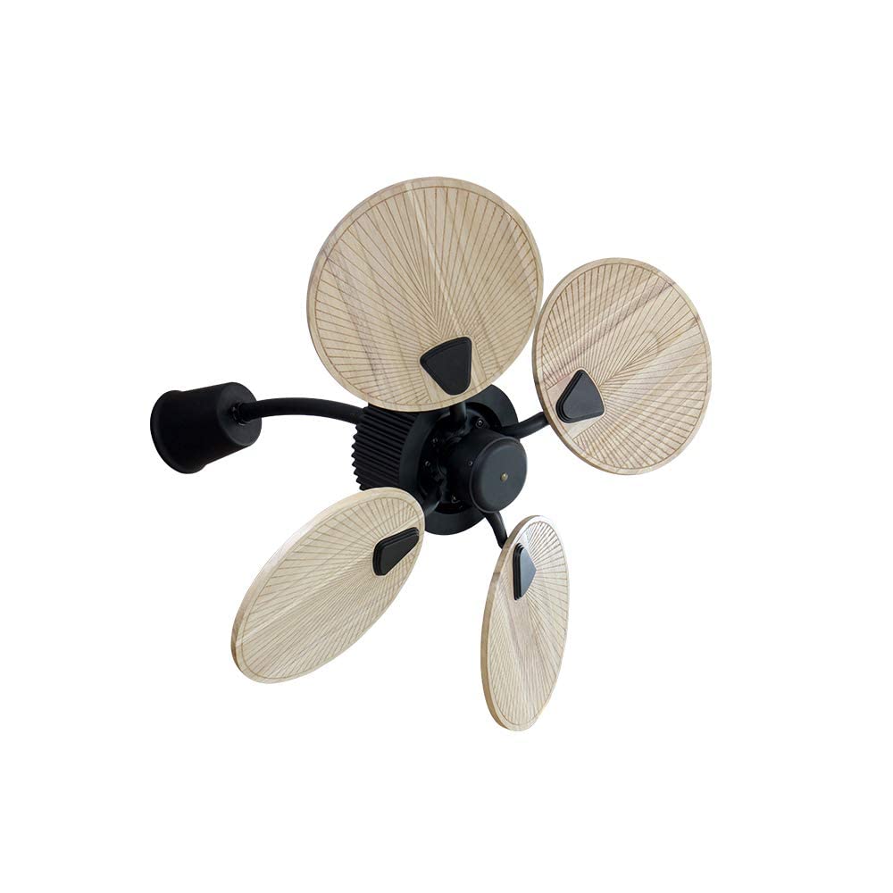 Fanzart Atom Wall Mount Fan - 34 inch Decorative Wooden Blades High ...