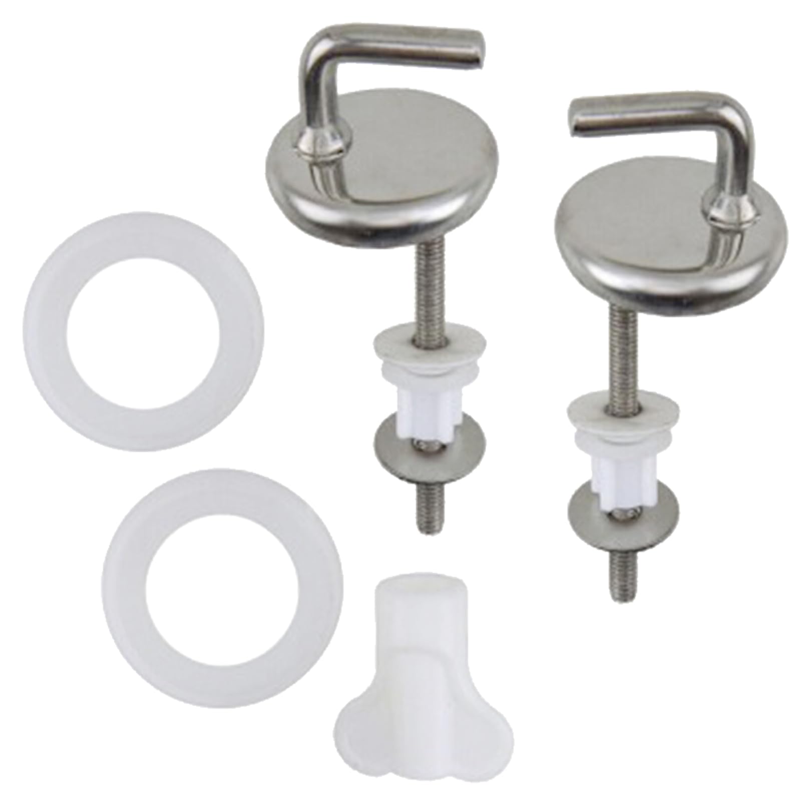 2 Pcs Toilet Seat Fittings,Toilet Seat Hinges,Toiletseat Fixing Kit ...