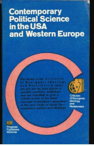 Contemporary Political Science in the USA and Western Europe: unknown ...