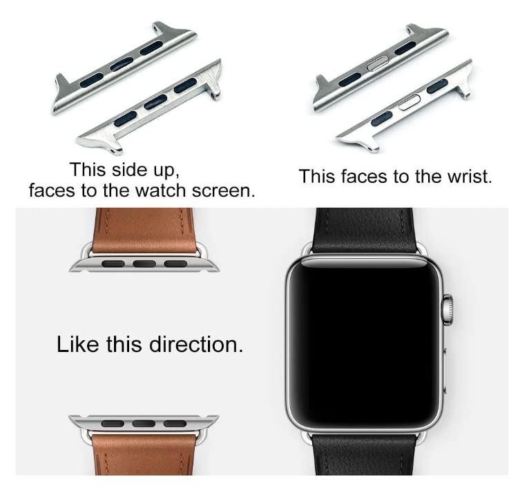 SBWC Stainless Steel Clasp Width Watch Band Adapters Link Spring Bar ...