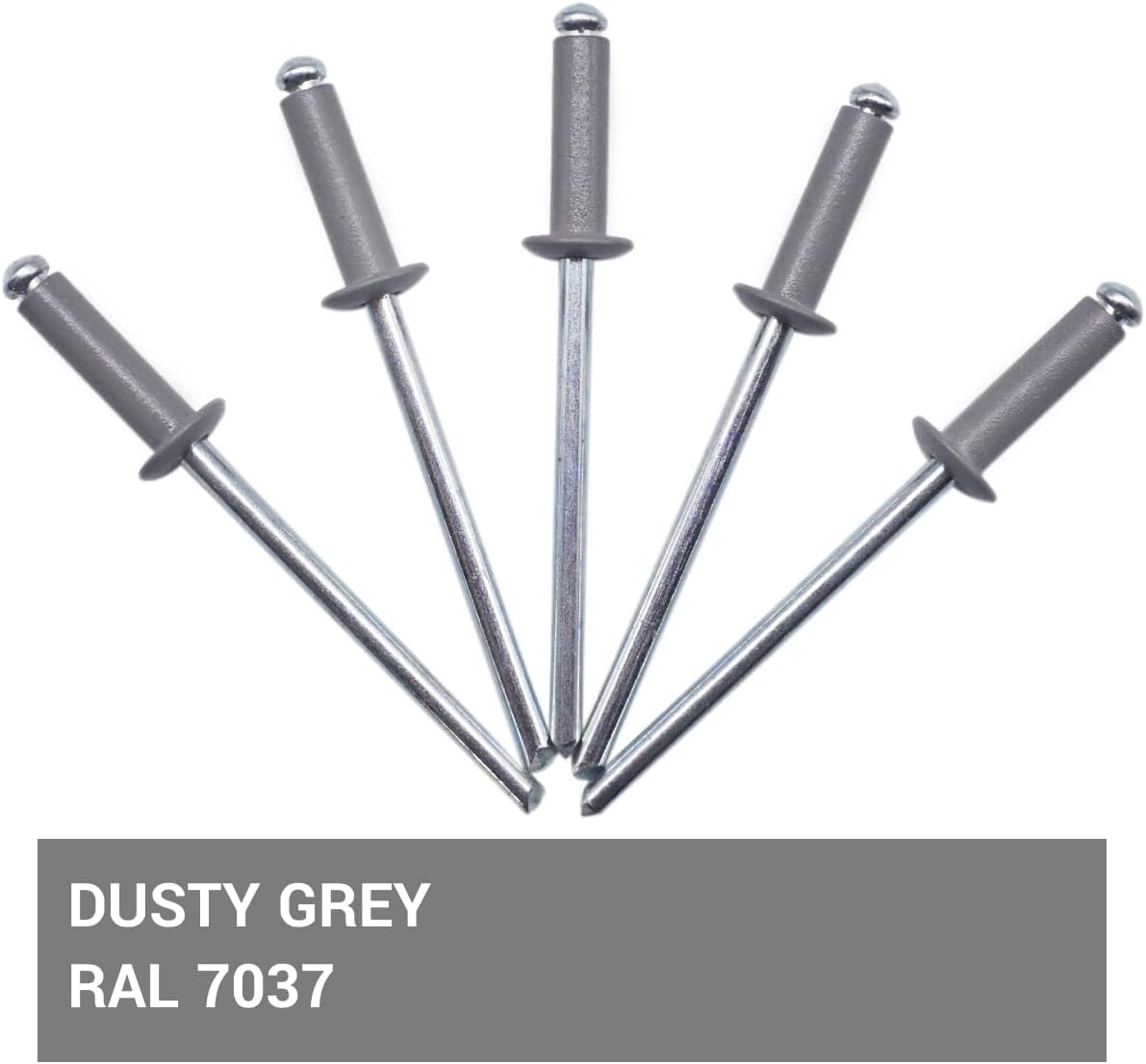 (Pack of 400 pcs) Painted Blind Rivets 4.0 x 14 mm, Dome Head, DIN 7337 ...