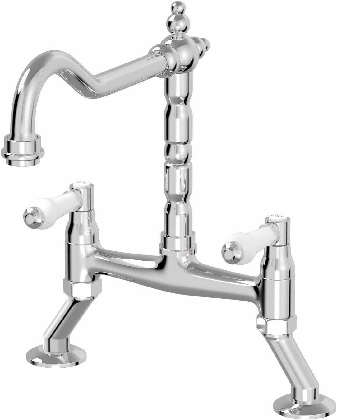 Bristan RS DSM C Renaissance Bridge Kitchen Sink Mixer Tap with Swivel ...